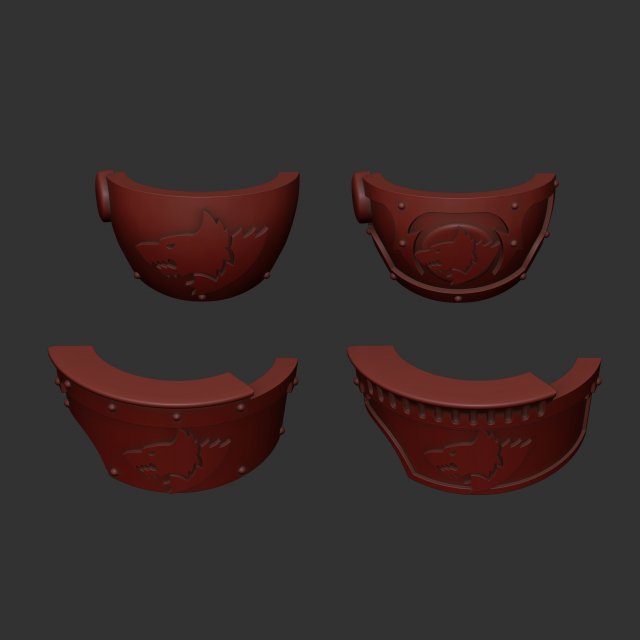 Space Wolves Relic Terminator shoulder 3D Print Model in Board Games ...