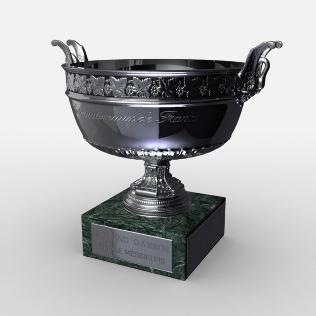 roland garros mens trophy 3D Model in Awards 3DExport