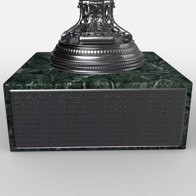 roland garros mens trophy 3D Model in Awards 3DExport