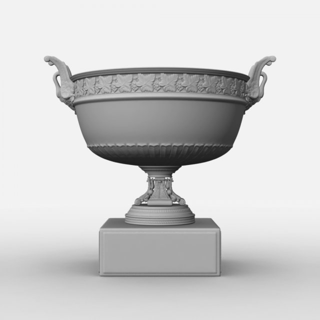 roland garros mens trophy 3D Model in Awards 3DExport