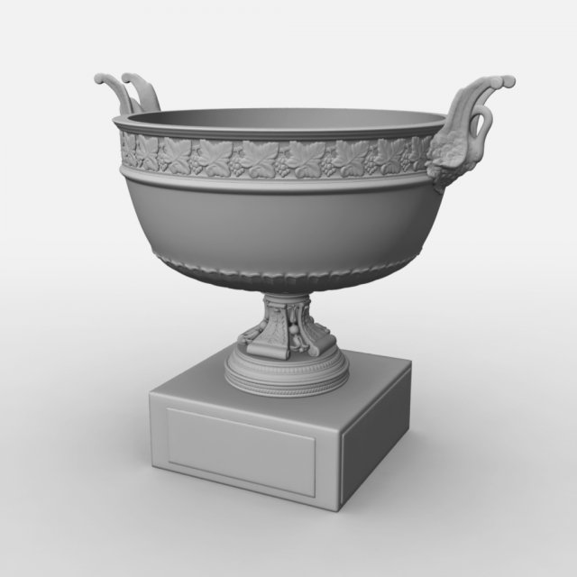roland garros mens trophy 3D Model in Awards 3DExport