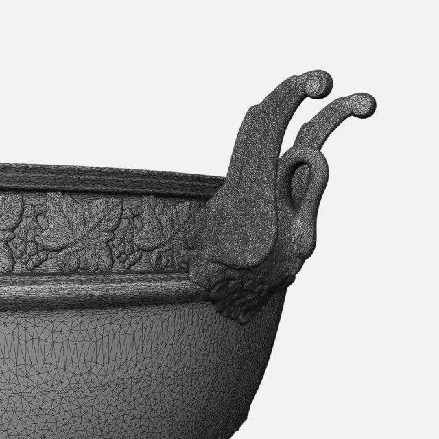 roland garros mens trophy 3D Model in Awards 3DExport