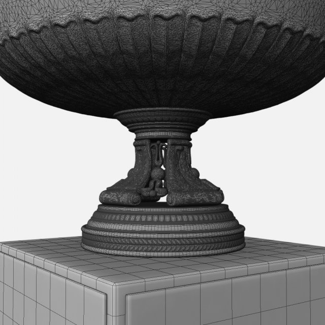 roland garros mens trophy 3D Model in Awards 3DExport