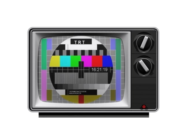 television 3D Model in Video 3DExport