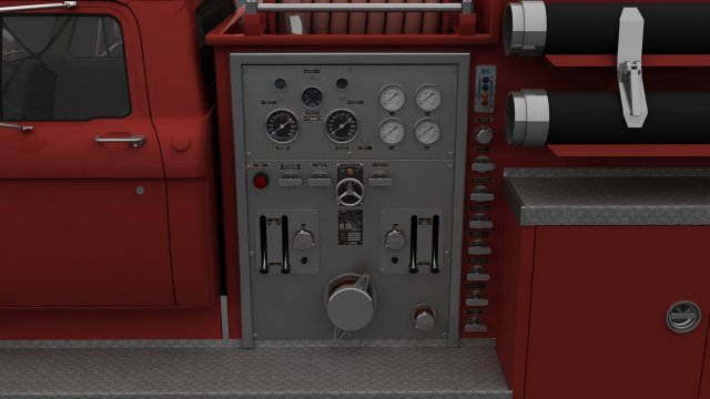 F-Series F-800 FireTruck Unmarked 1964 3D Model in Truck 3DExport