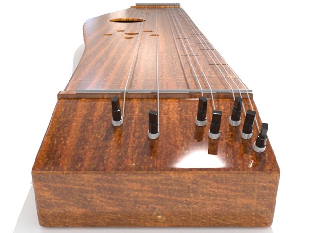 zither 3D Model in Other 3DExport