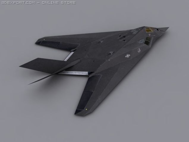 f117 a stealth fighter 3D Model in Fighter 3DExport
