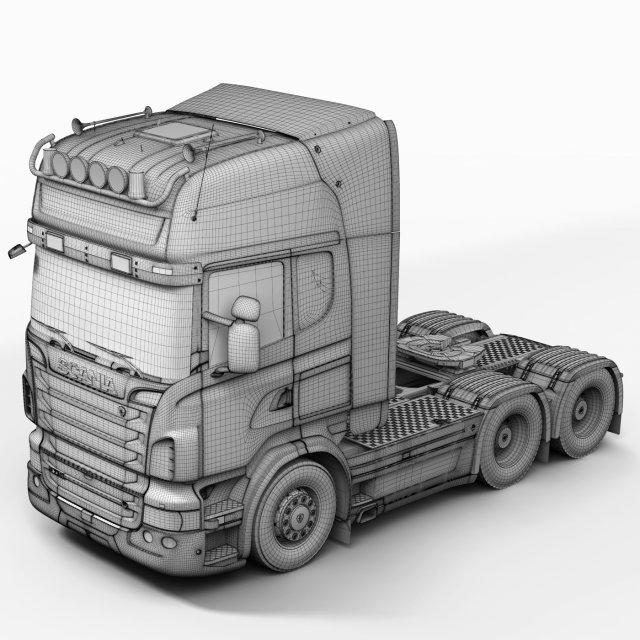 truck platform trailer 3D Model in Truck 3DExport