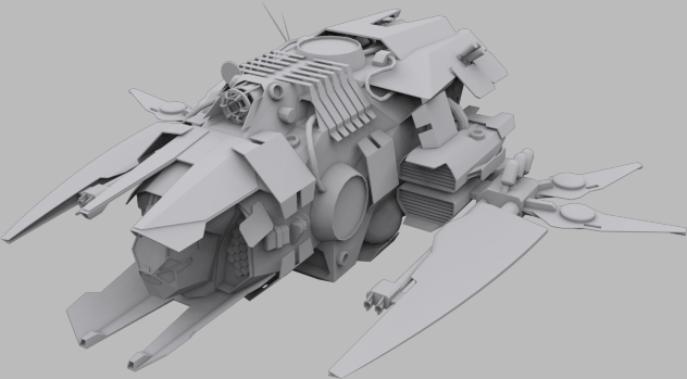 modular ships collection 3D Model in Fantasy Spacecraft 3DExport