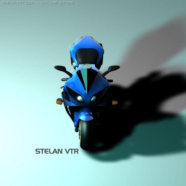 Yamaha r1 cartoon c4d 3ds obj 3D Model in Motorcycle 3DExport