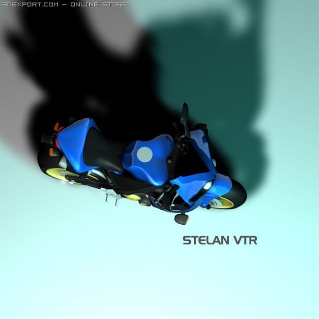 Yamaha r1 cartoon c4d 3ds obj 3D Model in Motorcycle 3DExport