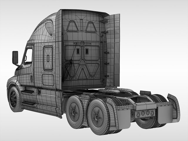 freightliner cascadia 2017 3D Model in Truck 3DExport