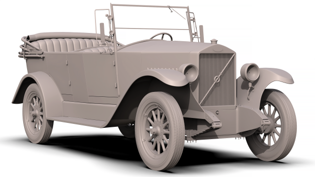 volvo ov4 1927 - 1929 3D Model in Old Cars 3DExport
