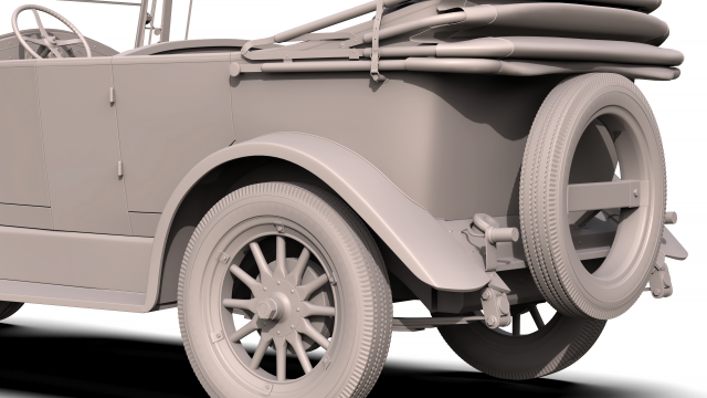 volvo ov4 1927 - 1929 3D Model in Old Cars 3DExport