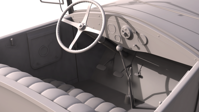 volvo ov4 1927 - 1929 3D Model in Old Cars 3DExport