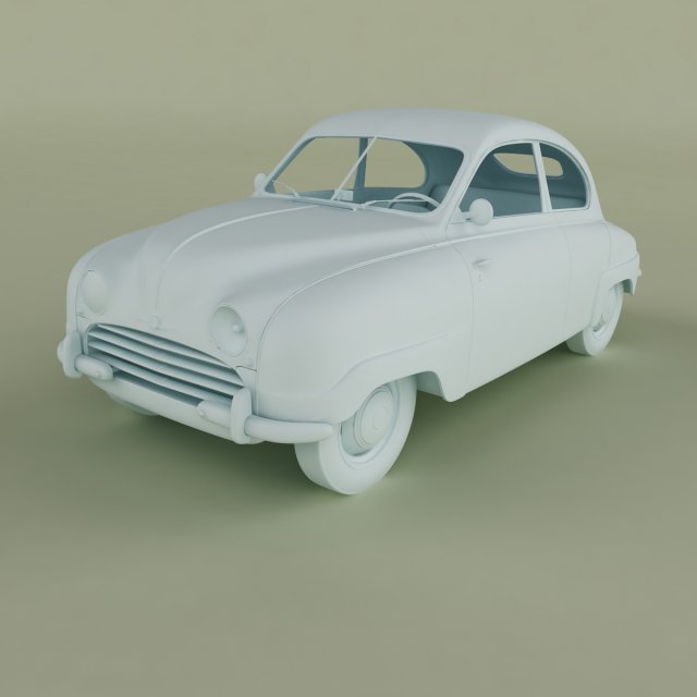 saab 92 3D Model in Classic Cars 3DExport