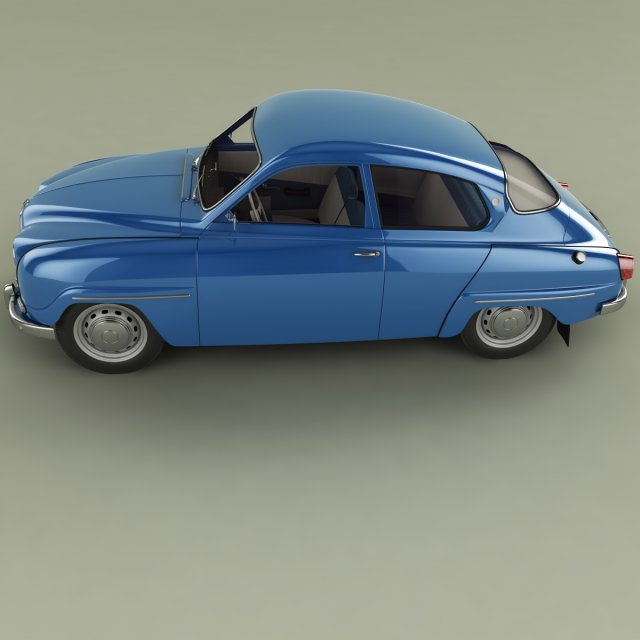 saab 96 3D Model in Classic Cars 3DExport