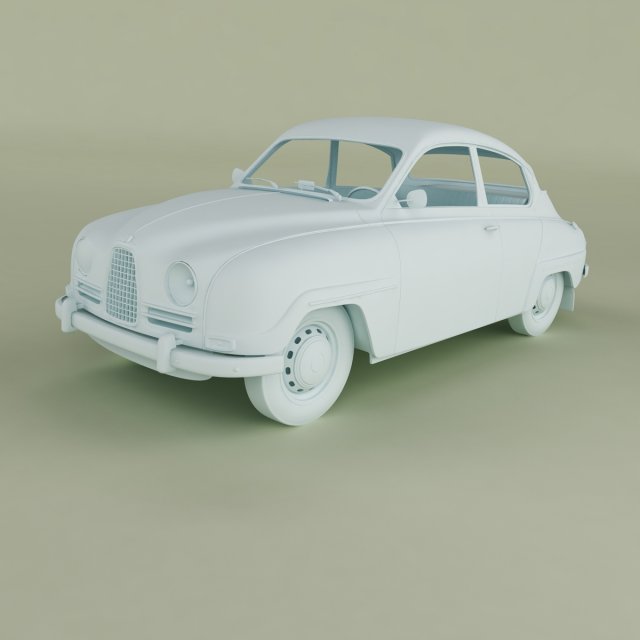 saab 96 3D Model in Classic Cars 3DExport