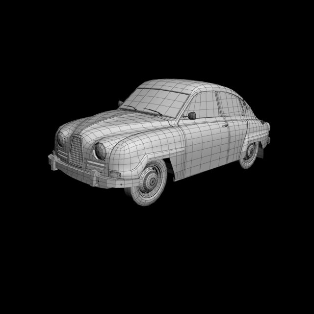 saab 96 3D Model in Classic Cars 3DExport