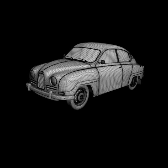 saab 96 3D Model in Classic Cars 3DExport