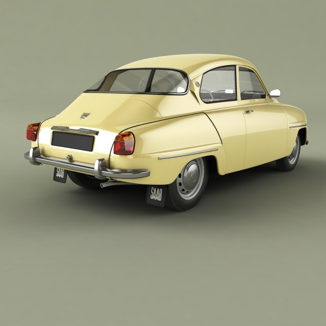saab 96 1965 3D Model in Classic Cars 3DExport