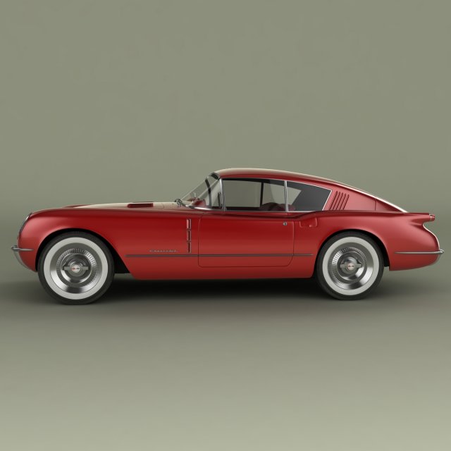chevrolet corvette corvair concept 3D Model in Concept 3DExport