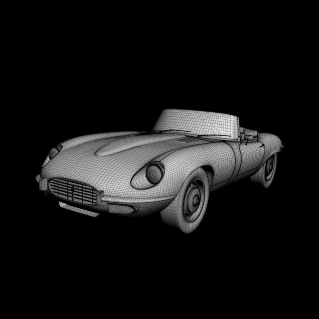 jaguar etype series 2 v12 Modelo 3D in Coches Clásicos 3DExport