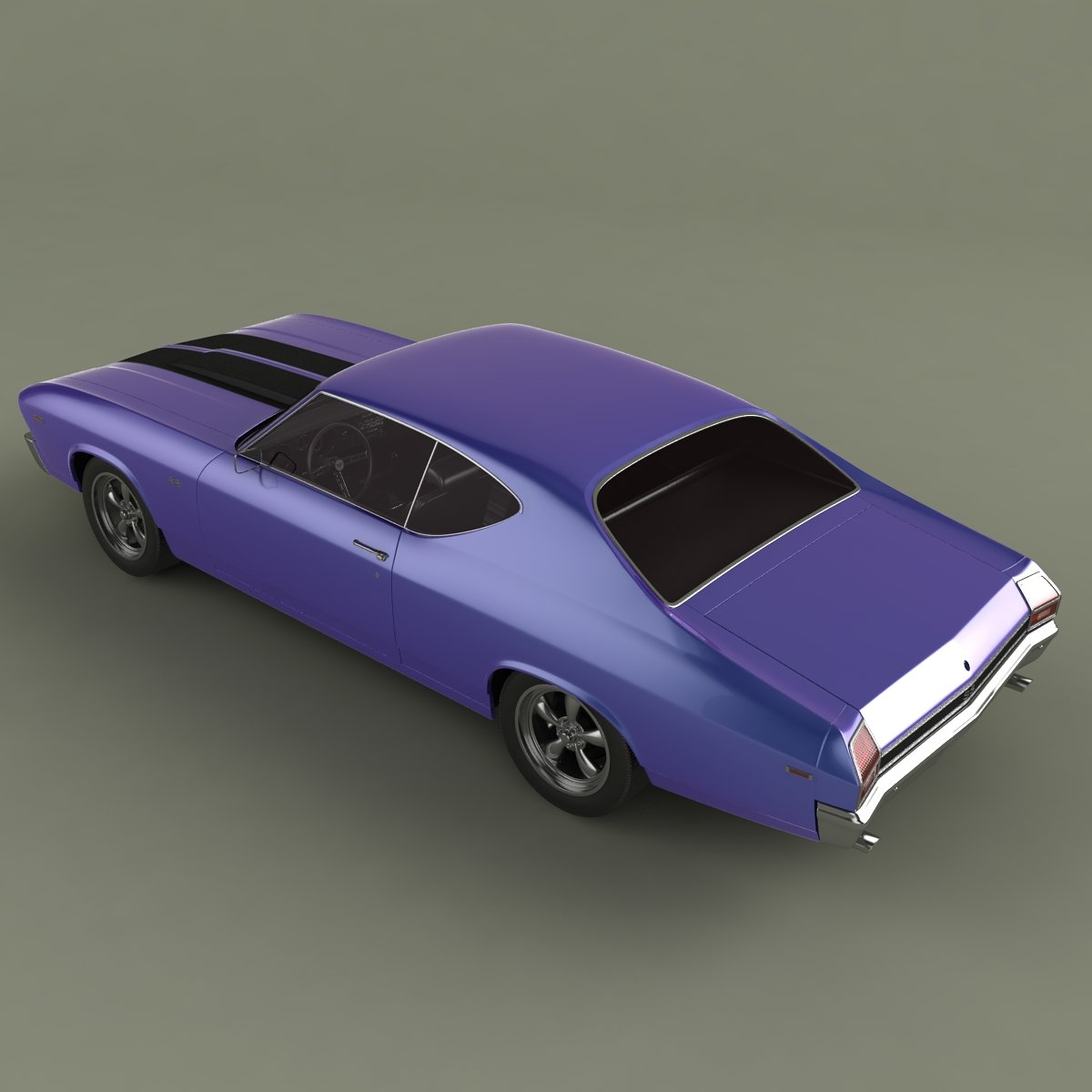 Chevrolet Chevelle 1969 3D Model in Classic Cars 3DExport