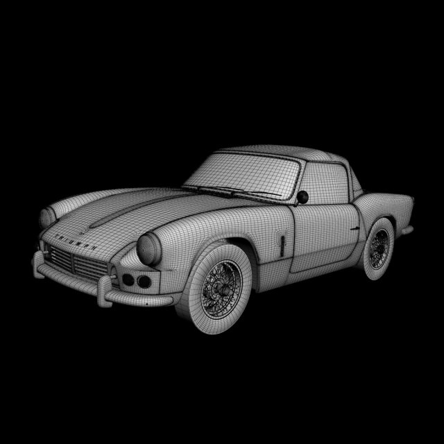 triumph spitfire mk2 3D Model in Classic Cars 3DExport