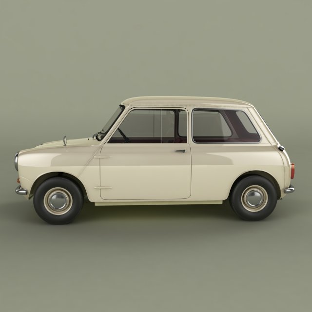morris mini minor 1959 3D Model in Classic Cars 3DExport
