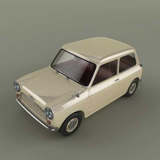 morris mini minor 1959 3D Model in Classic Cars 3DExport