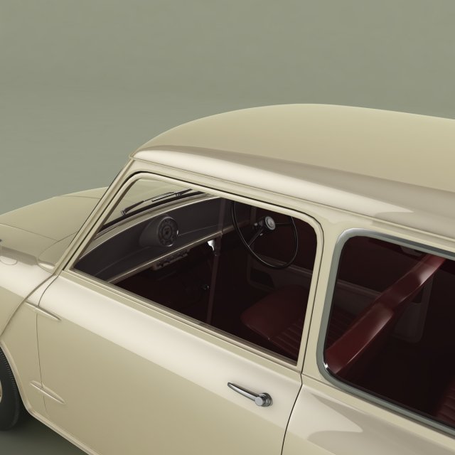 morris mini minor 1959 3D Model in Classic Cars 3DExport