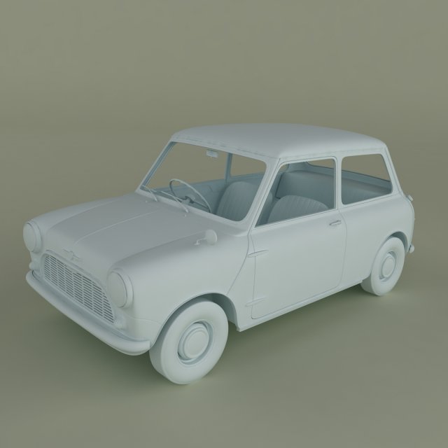 morris mini minor 1959 3D Model in Classic Cars 3DExport