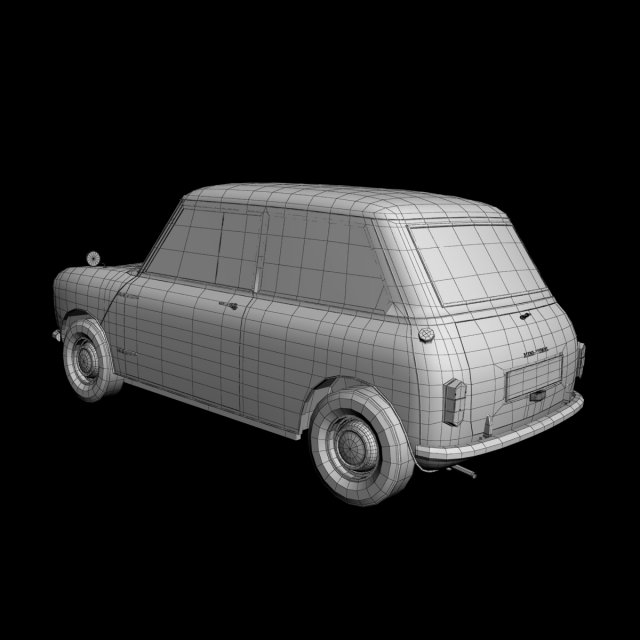 morris mini minor 1959 3D Model in Classic Cars 3DExport