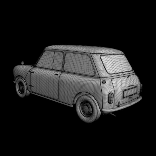 morris mini minor 1959 3D Model in Classic Cars 3DExport