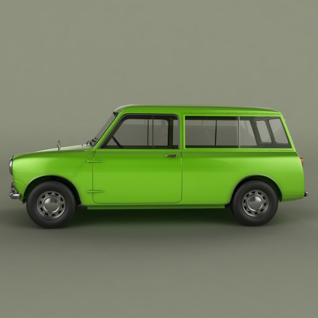 morris mini minor traveller 3D Model in Classic Cars 3DExport