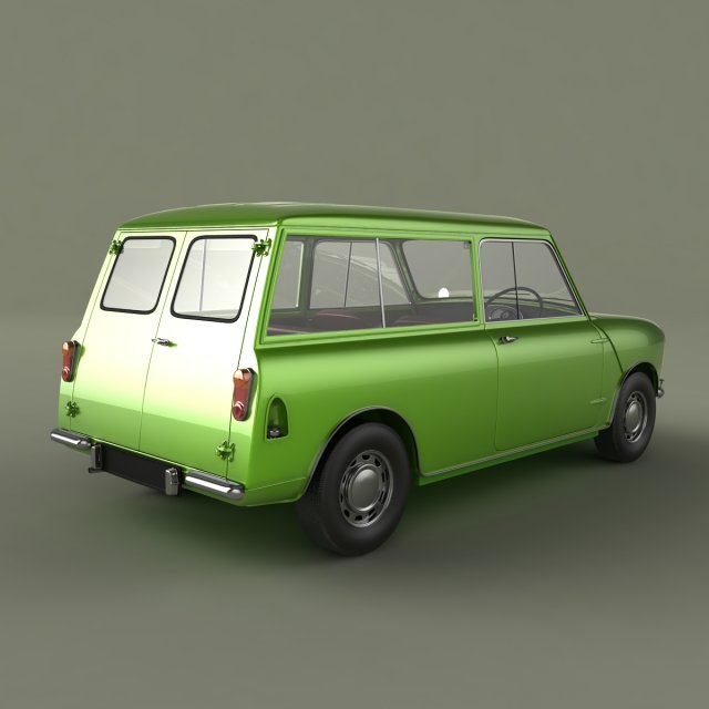 morris mini minor traveller 3D Model in Classic Cars 3DExport