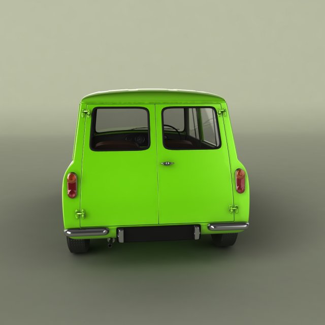 morris mini minor traveller 3D Model in Classic Cars 3DExport