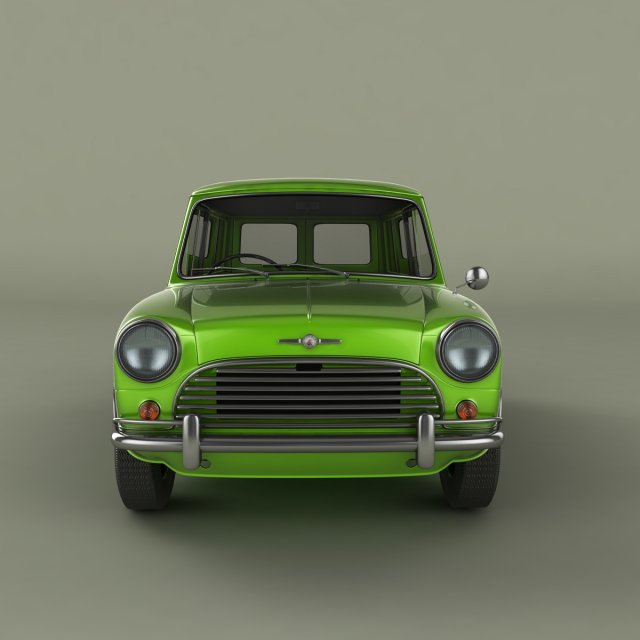 morris mini minor traveller 3D Model in Classic Cars 3DExport