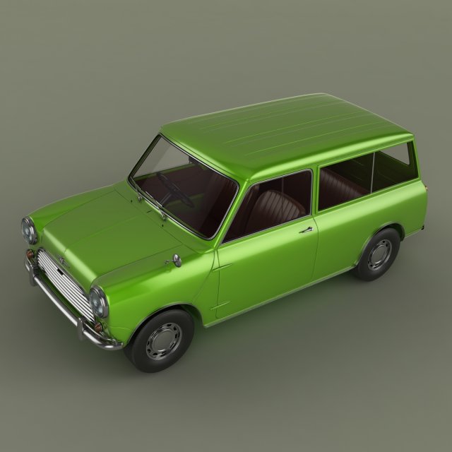 morris mini minor traveller 3D Model in Classic Cars 3DExport