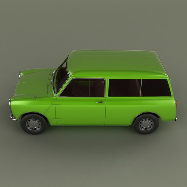 morris mini minor traveller 3D Model in Classic Cars 3DExport