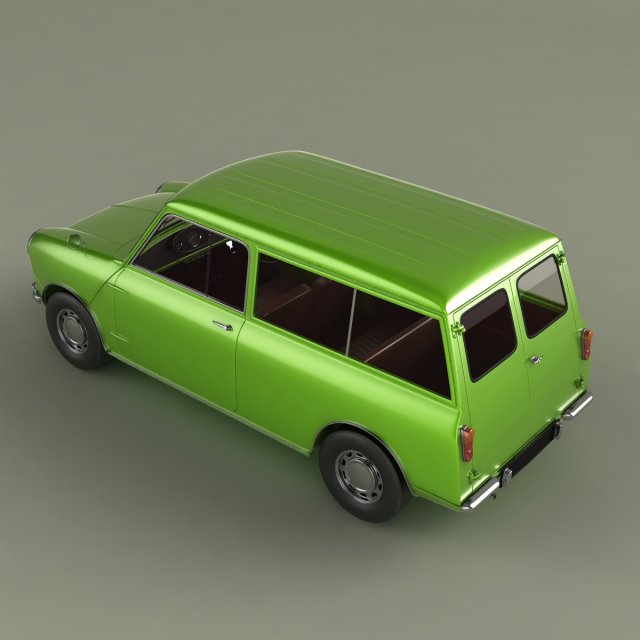 morris mini minor traveller 3D Model in Classic Cars 3DExport