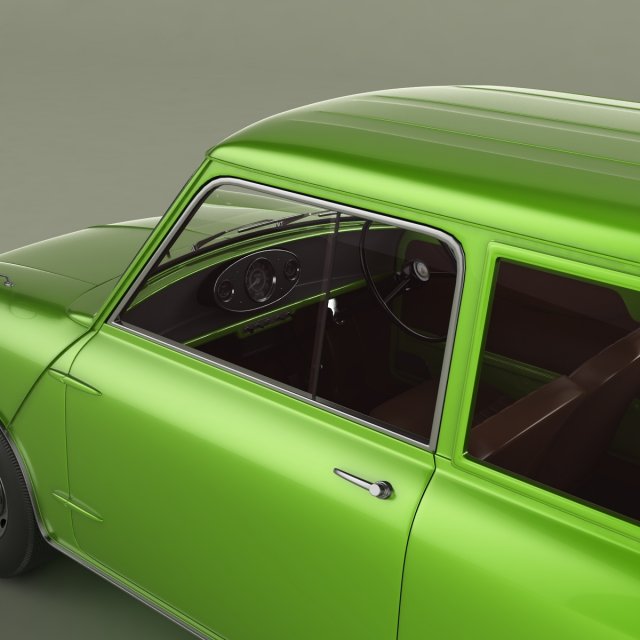 morris mini minor traveller 3D Model in Classic Cars 3DExport