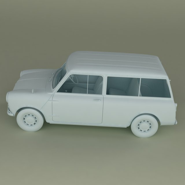morris mini minor traveller 3D Model in Classic Cars 3DExport