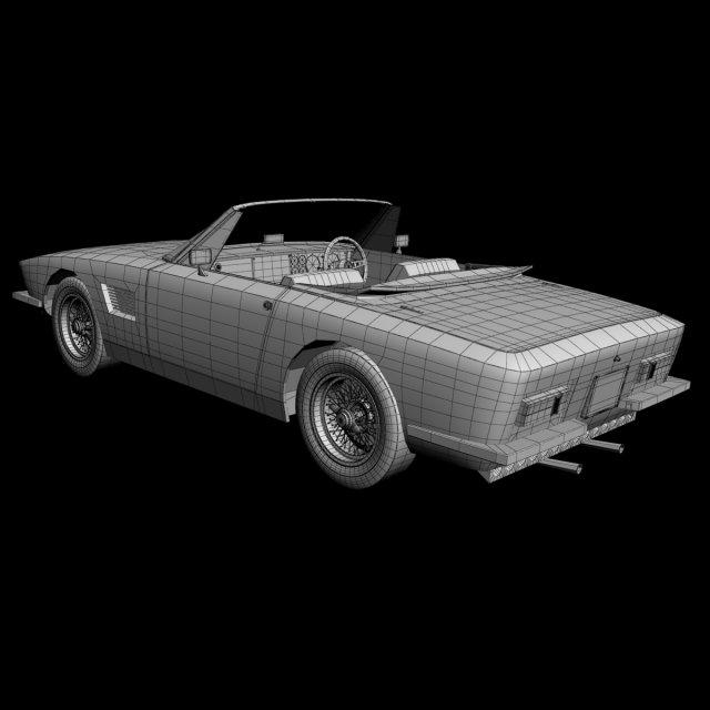 tvr trident convertible 3D Model in Classic Cars 3DExport