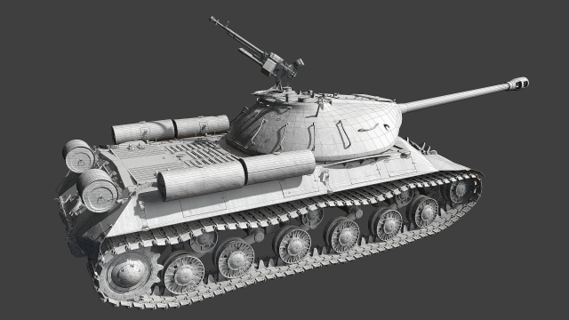 tank is-3 Model 3D in Tank 3DExport