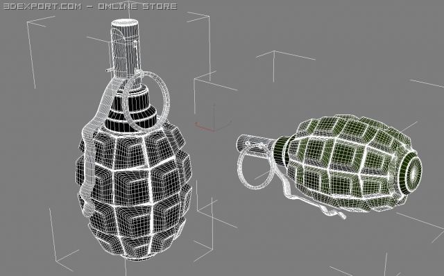 grenades f1 3D Model in Grenade Launchers 3DExport