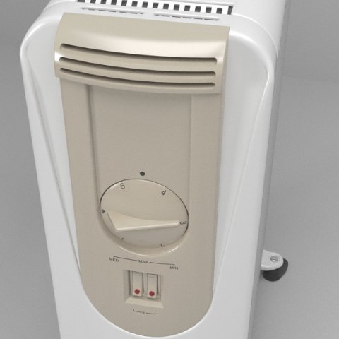portable heater 3D Model in Household Items 3DExport