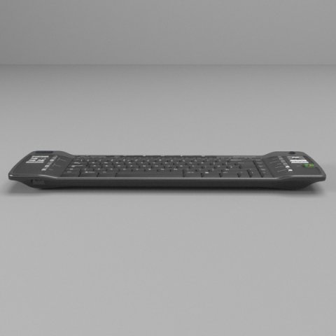 media center keyboard 3D Model in Video 3DExport
