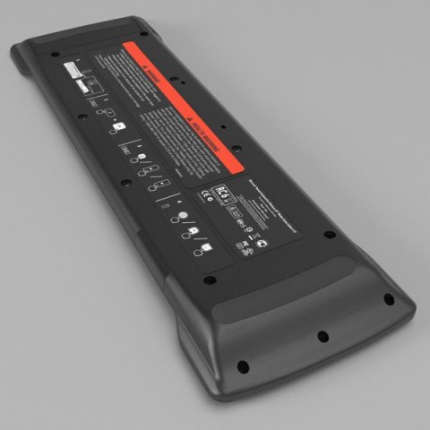 media center keyboard 3D Model in Video 3DExport